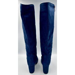 Jingpin | Shoes | Jingpin Boots Blue Suede Heeled Size 65 Nwot | Poshmark